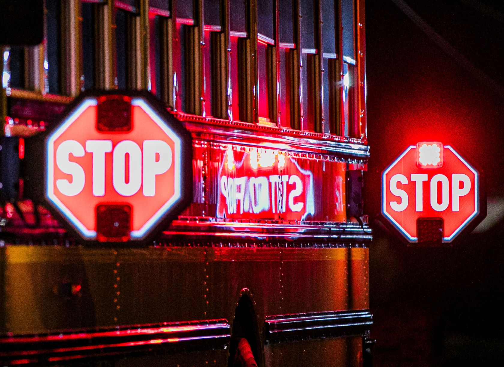 Fully Illuminated Stop Arm - First Light Safety Products
