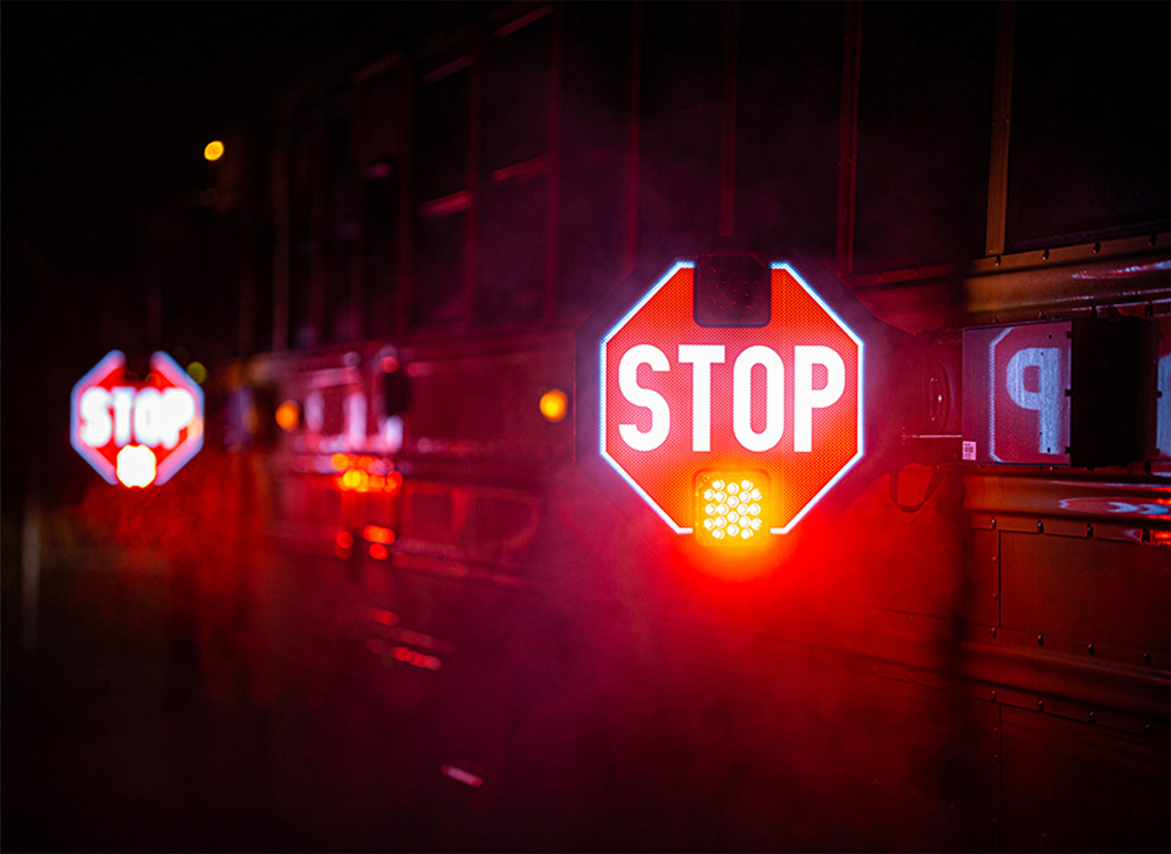 Fully Illuminated Stop Arm - First Light Safety Products