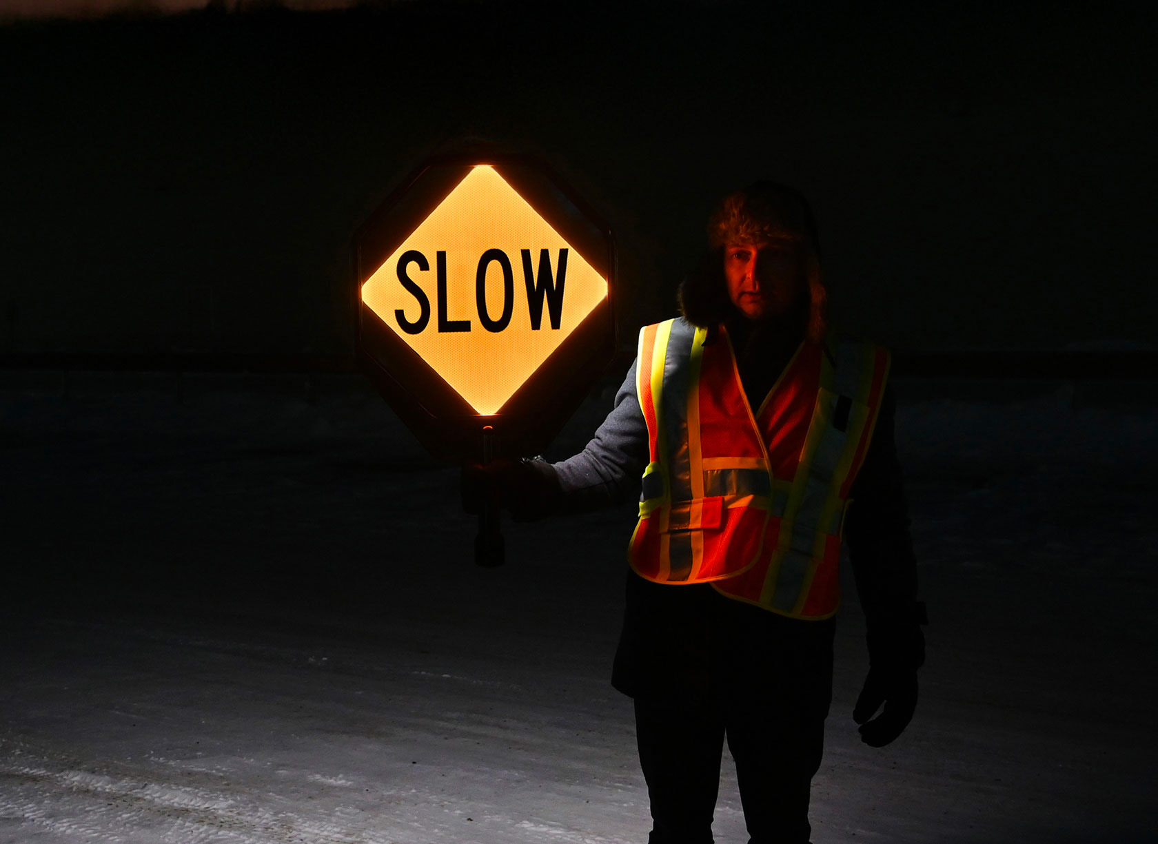 Illuminated Traffic Paddle - First Light Safety Products