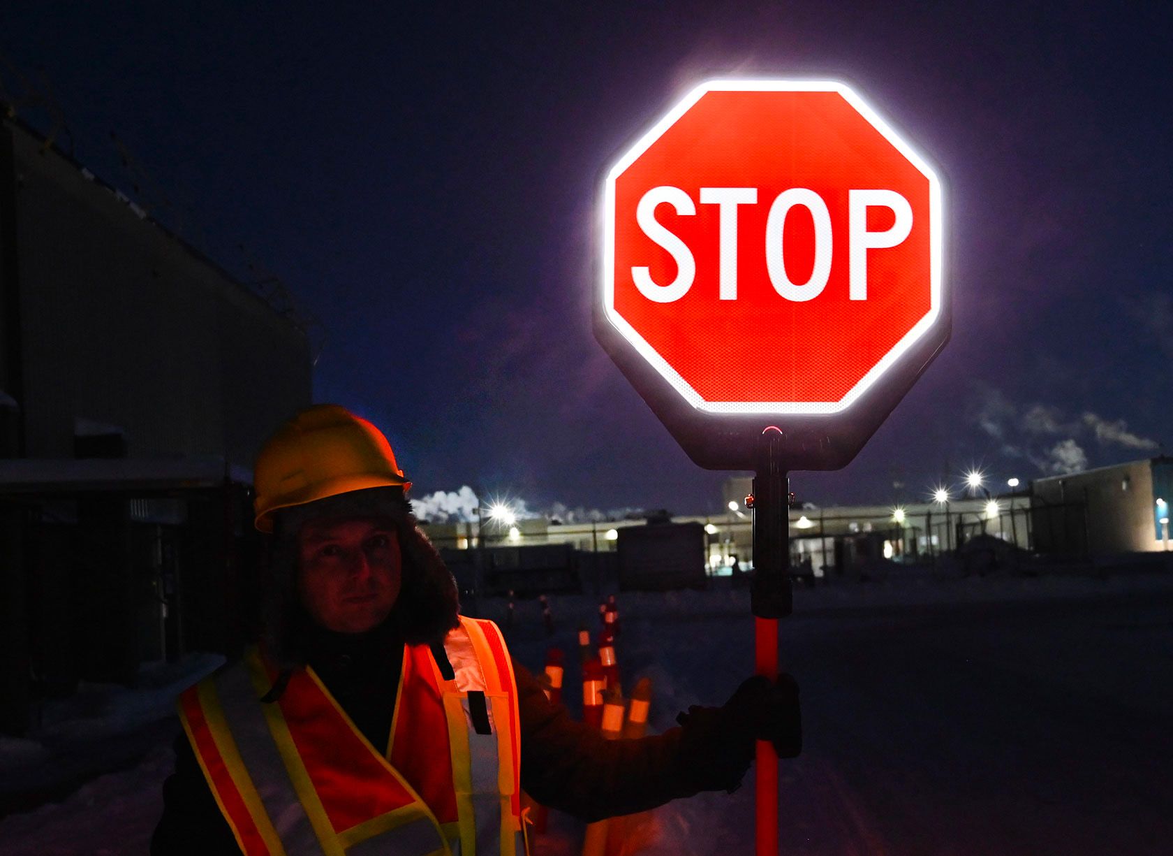 Illuminated Traffic Paddle - First Light Safety Products