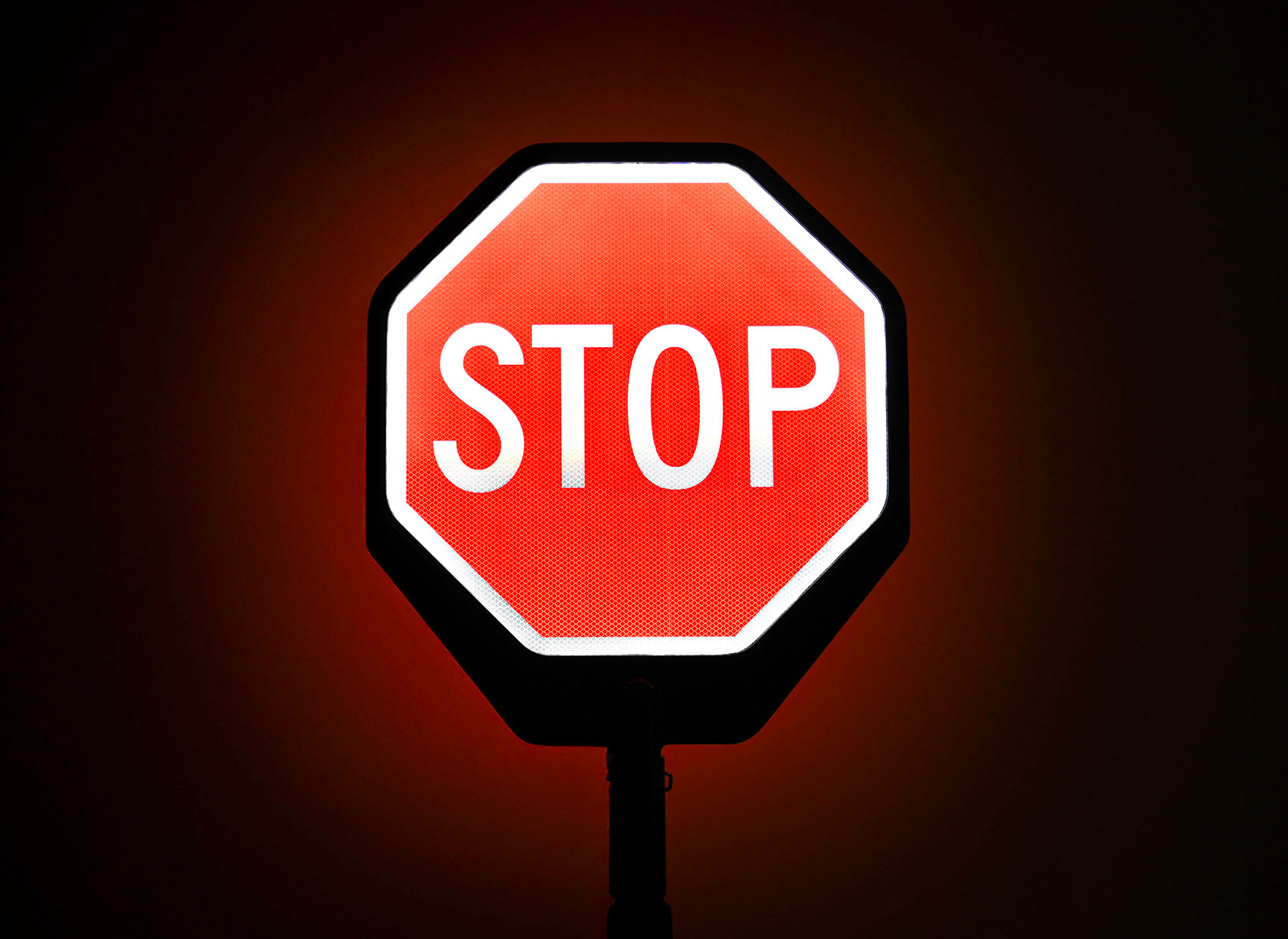 Illuminated Traffic Paddle - First Light Safety Products