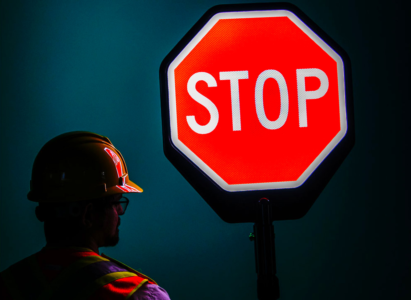 Illuminated Traffic Paddle - First Light Safety Products